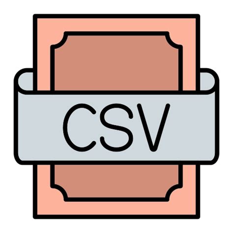 Csv Generic Outline Color Icon