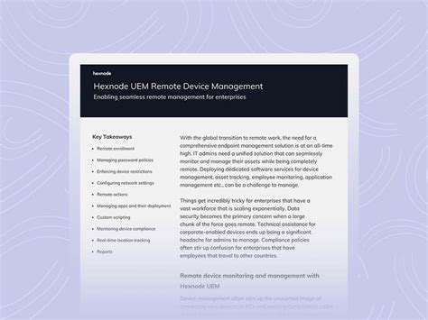 Hexnode Uem Remote Device Management