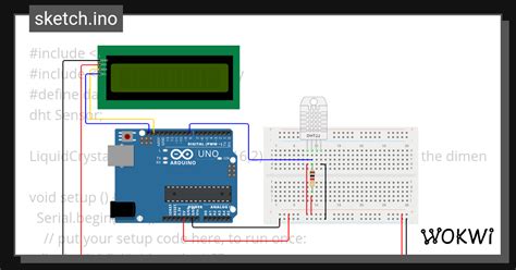 Variable Display DHT Sensor Wokwi ESP STM Arduino Simulator