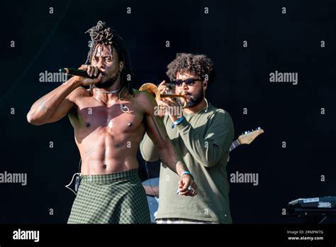 Nigerian Artist Obongjayar Real Name Steven Umoh Play The Mountain Stage At Green Man Festival