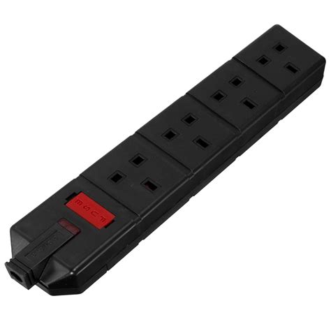 Permaplug A Gang Trailing Socket Black ELS B CEF