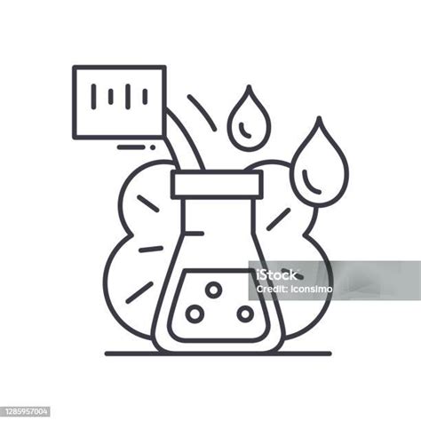 화학 만료 아이콘 선형 격리 된 그림 얇은 선 벡터 웹 디자인 기호 흰색 배경에 편집 가능한 스트로크와 개요 개념 기호 0명에 대한 스톡 벡터 아트 및 기타 이미지 Istock