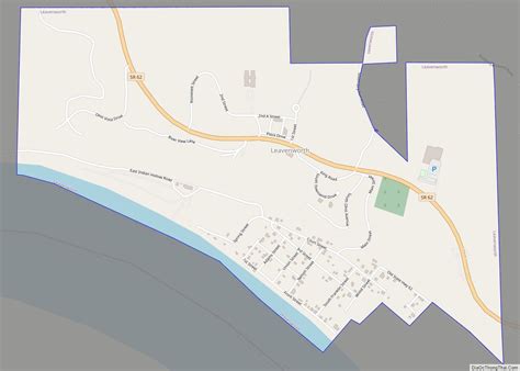 Map Of Leavenworth Town Indiana Thong Thai Real