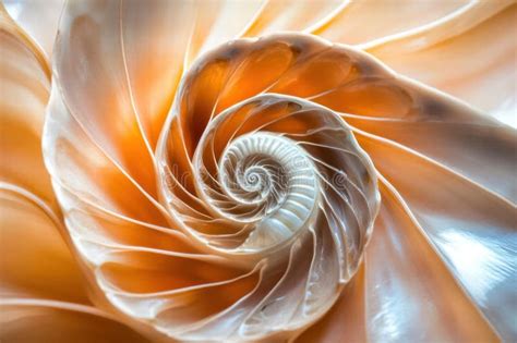 Seashell Spiral Shows Perfect Logarithmic Growth With Chambers And Curves A Natural Wonder Seashell Spiral Shows Perfect Logarithmic Growth With Chambers And Curves A Natural Wonder