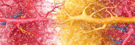 Vibrant Neuron Synapse Network Illustration A Vibrant Depiction Of Neural Connections