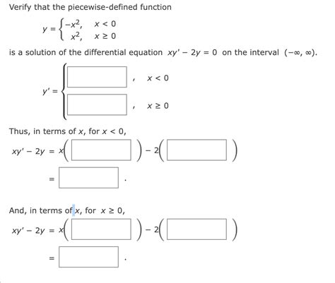 solved verify that the piecewise defined