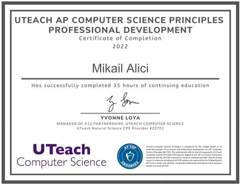 Apcsp Computerscience Professionaldevelopment Ap Mikail Alici