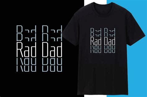 Fathers Day T For Dad T Shirt Design Rad Dad Text Vector Vintage Illustration 25554624