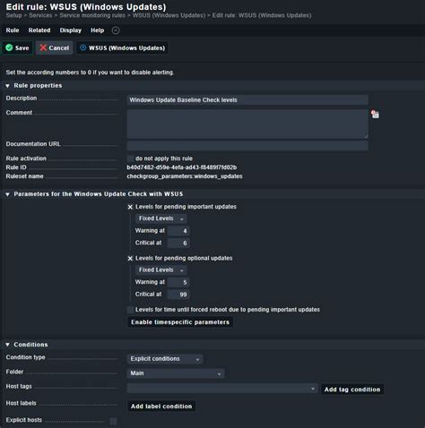 How To Change WARN CRIT Counts For The Check Mk Windows Updates Check General Checkmk