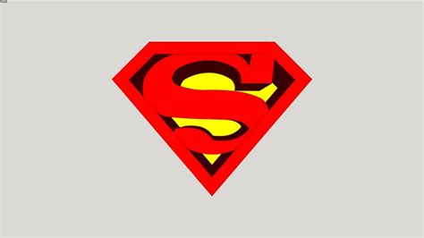 disegno logo superman 3d superman super site superman news