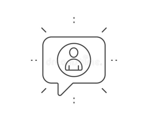 User Line Icon Profile Avatar Sign Vector Stock Vector Illustration Of Thin Business 166870959