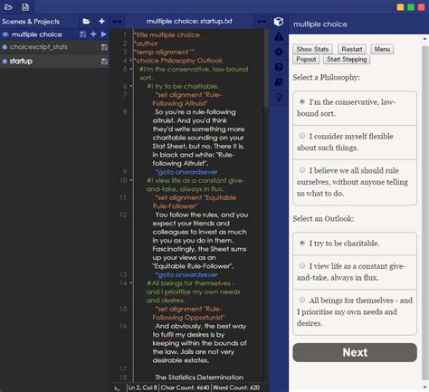 How Do I Put Multiple Choices On One Page Choicescript Help Choice