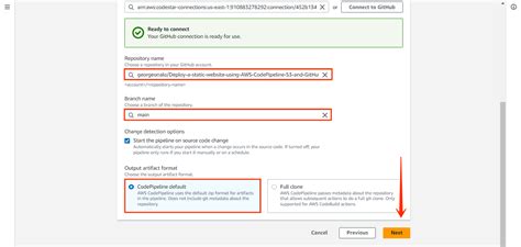 github georgeonalo deploy a static website using aws codepipeline s3
