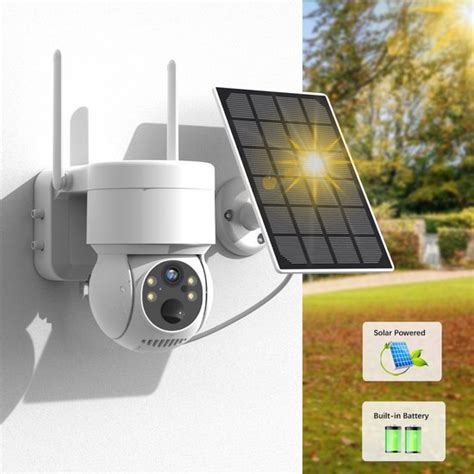 Wifi Ptz Camera Outdoor Wireless Solar Ip Camera Mp Hd Ingebouwde
