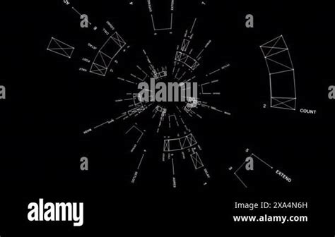 Digital Animated Design Concept Visualization Motion Graphic Stock