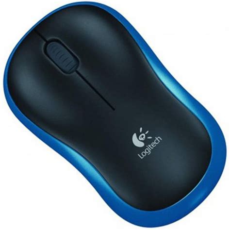 Logitech M185 Wireless Mouse Blue Black