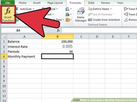 How To Calculate A Monthly Payment In Excel Steps
