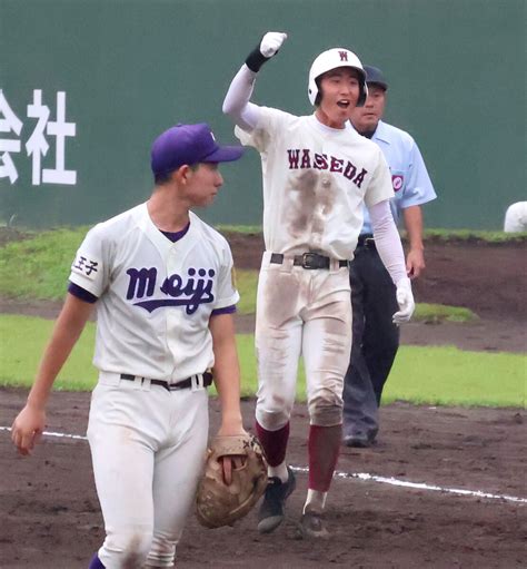 【高校野球】早実が明大八王子との「早明戦」に劇的逆転勝利 三沢が10回勝ち越し打「気持ちで打てた」 スポーツ報知
