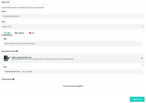Email Opt Out Using Links Notificare