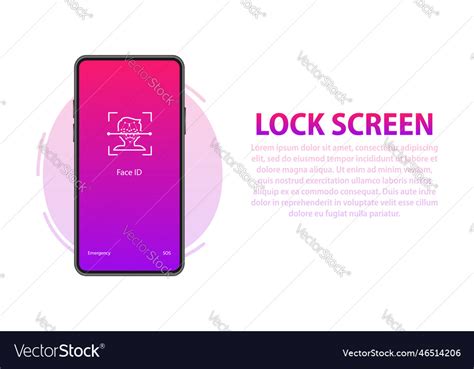 Smartphone With Passcode Lock Screen Interface Vector Image
