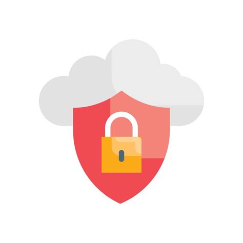 Cloud Protection Vector Flat Icon Cloud Computing Symbol Eps 10 File 16877718 Vector Art At Vecteezy