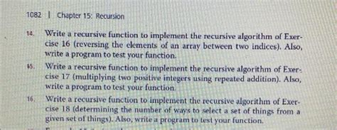 Solved 1082 I Chapter 15 Recursion 14 Write A Recursive