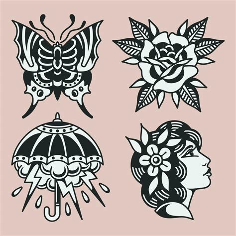 New School Tattoo Designs