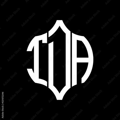Tda Letter Logo Tda Best Black Background Vector Image Tda Monogram Logo Design For
