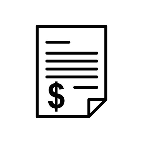 Bill Icon Vector Design Template 11485957 Vector Art At Vecteezy