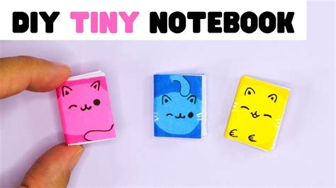 How To Make A MINI NOTEBOOK DIY Mini Notebook YouTube