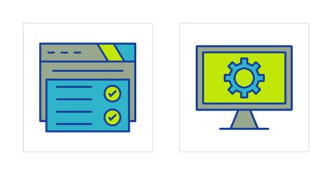 Web Browser And Monitor Screen Icon Vector Art At Vecteezy