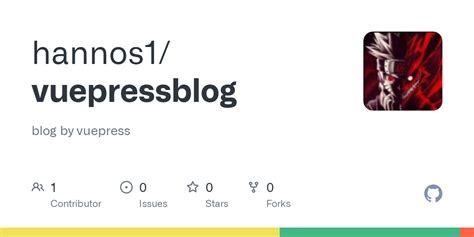 Github Hannos1vuepressblog Blog By Vuepress