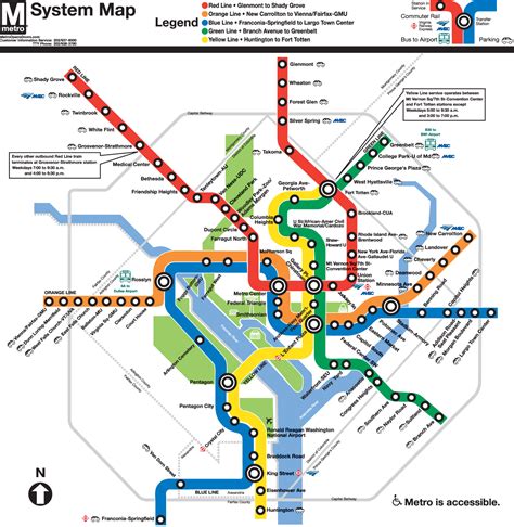 Washington Dc Subway Map Metro