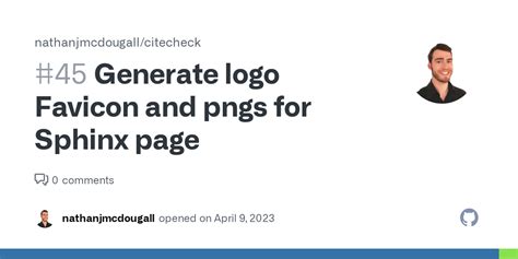 Generate Logo Favicon And Pngs For Sphinx Page · Issue 45 · Nathanjmcdougallcitecheck · Github