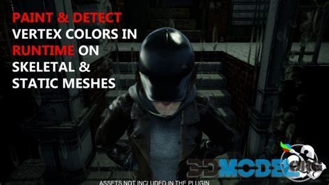 Unreal Engine Asset Runtime Vertex Color Paint Detection Plugin