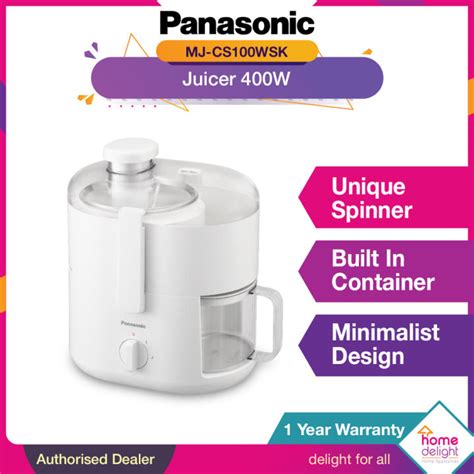 Panasonic Juicer 500ml 400w Mj Cs100 New Lazada