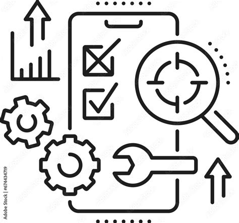 Testing Web App Develop And Optimization Icon Of Software Test And