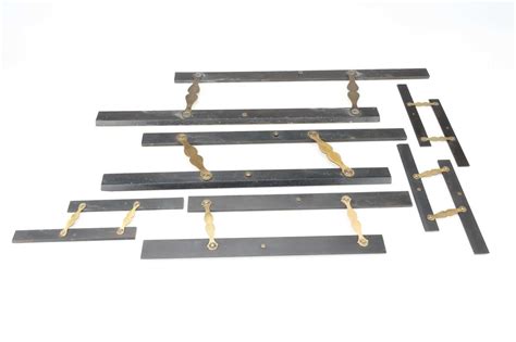 Lot 287 Six Ebony Parallel Rules