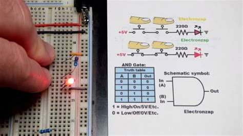 Push Button Switch Based And Logic Gate For Learning Electronics Shorts