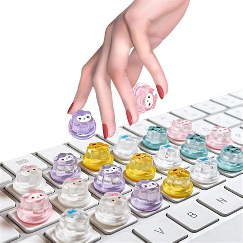 Hiupgo Raised Keyboard Stickers For Long Nails Comfortable Typing Keyboard Covers