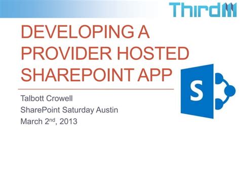 Developing A Provider Hosted Share Point App Ppt