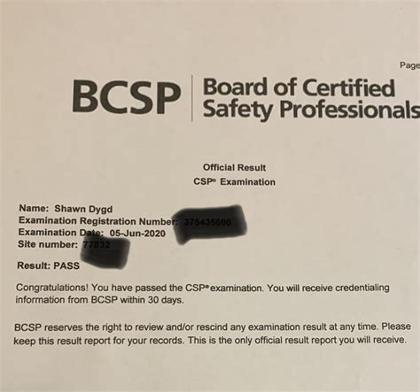 Shawn Dygd Csp Chst On Linkedin Took My Csp Exam Today And Passed I Would Like To Thank My