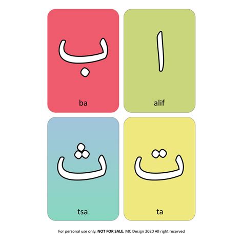 Flashcard Huruf Hijaiyah Tunggal Arabic Letters With Fat Ha By Asmaa