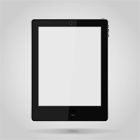 Premium Vector Black Tablet With Touch Screen