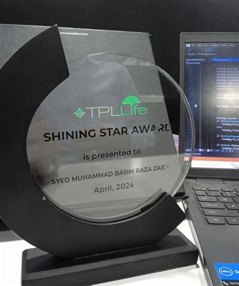 Syed Muhammad Basim Raza Zaidi On Linkedin Award Recognition Gratitude Tpl