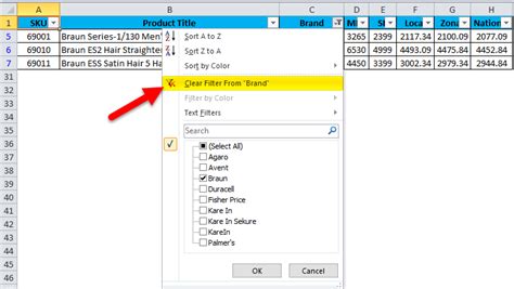 Autofilter In Excel Examples How To Use Autofilter