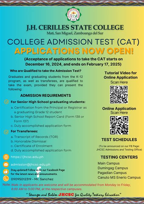 📢 Attention Jhcsc Admission Office Dumingag Campus