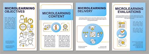 Microlearning Modules Purple Brochure Template Printable Guide