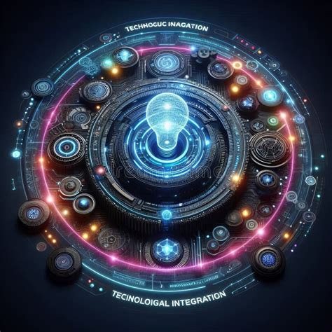 Technological Integration Incorporate Technology Like Led Lights Stock Illustration