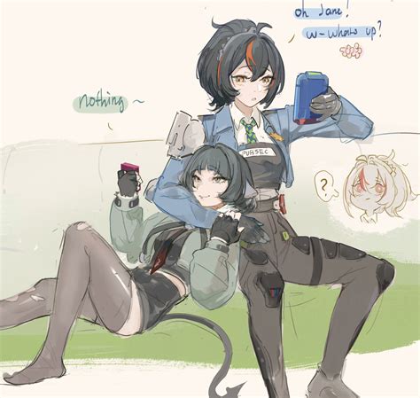 Jane Doe And Zhu Yuan Zenless Zone Zero Drawn By Bluhbold Danbooru